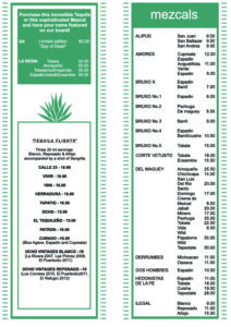 Mexican Restaurant Menus | Café Pacifico | Covent Garden